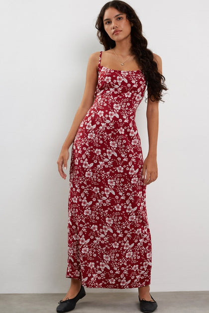 Motel Rocks Maisara Maxi Dress in Berry Blush Floral – She Selected